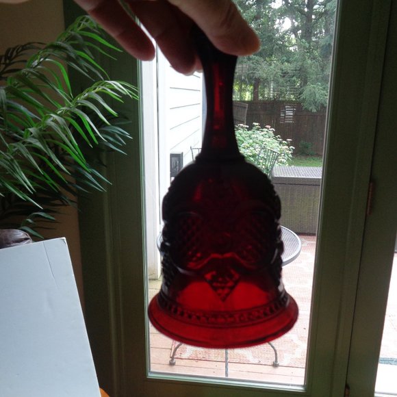 Vintage | Accents | Vintage Midcentury Holiday Decor Cranberry Red ...